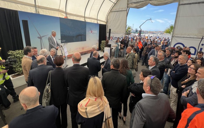 France's 30-MW Eolmed floating wind project enters construction
