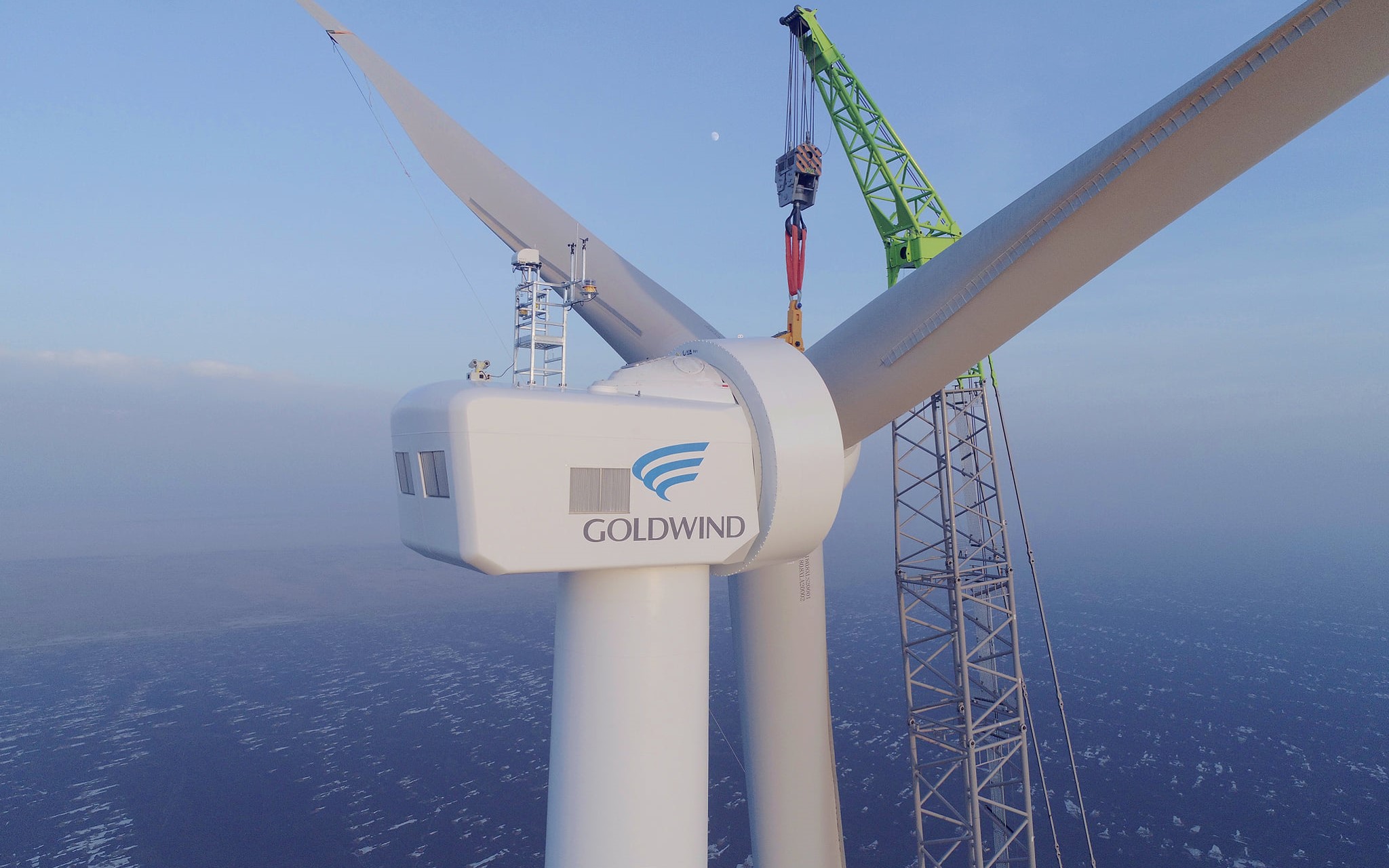 Goldwind's new 4-MW turbine starts producing electricity