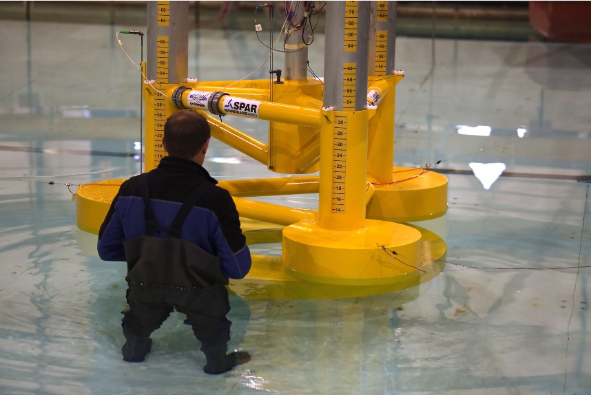 Floating wind concept of Daewoo, Monobase completes model tests