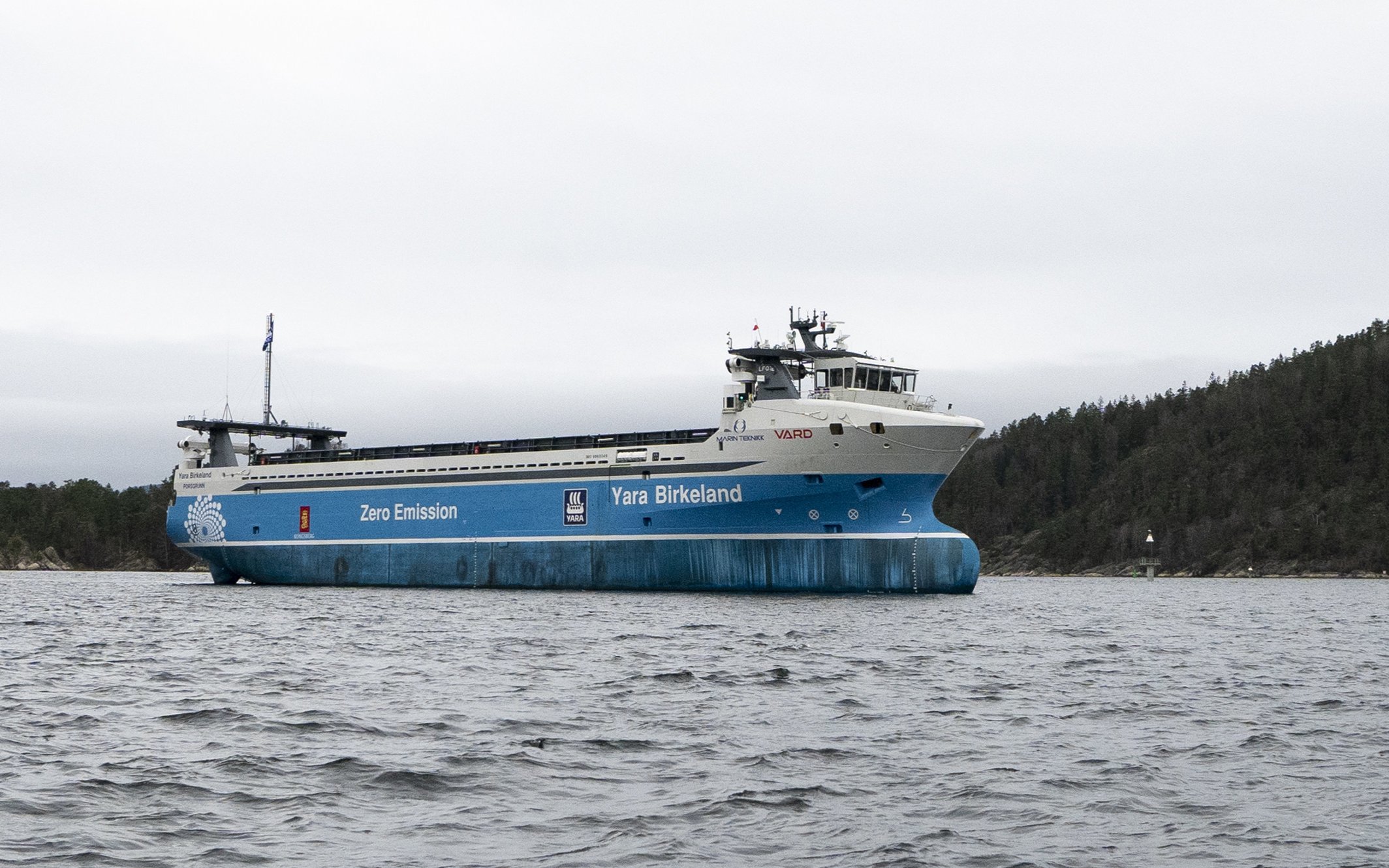 Yara's ship running on Leclanche battery to start commercial ops in Norway