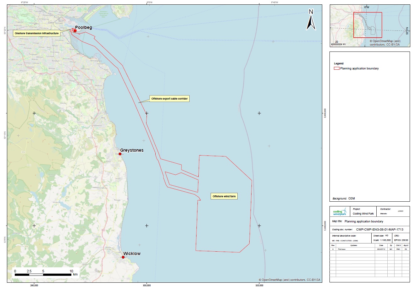 Planning application to be filed for 1.3-GW Irish offshore wind farm ...