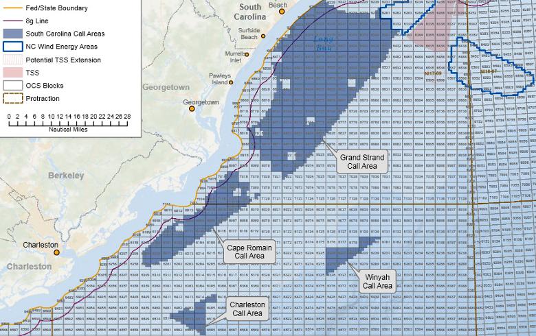 US DOI checking interest for S Carolina offshore wind zones