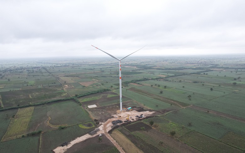 India's ReNew installs 3-MW-plus wind turbines for hybrid project