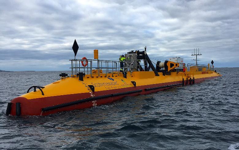 Scotrenewables installs 2-MW floating tidal turbine at EMEC
