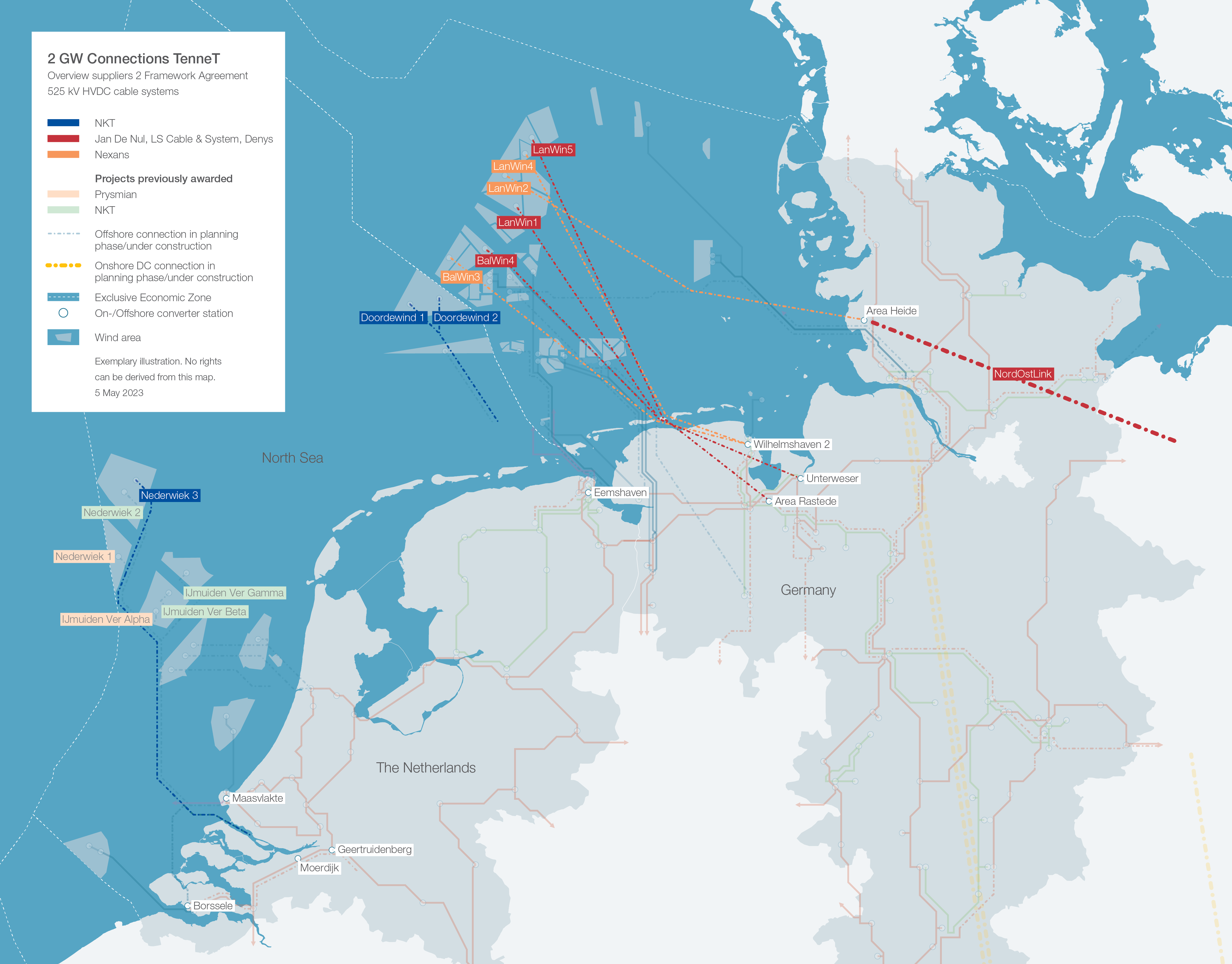 TenneT awards EUR 5.5bn cable job for multiple grid connections ...